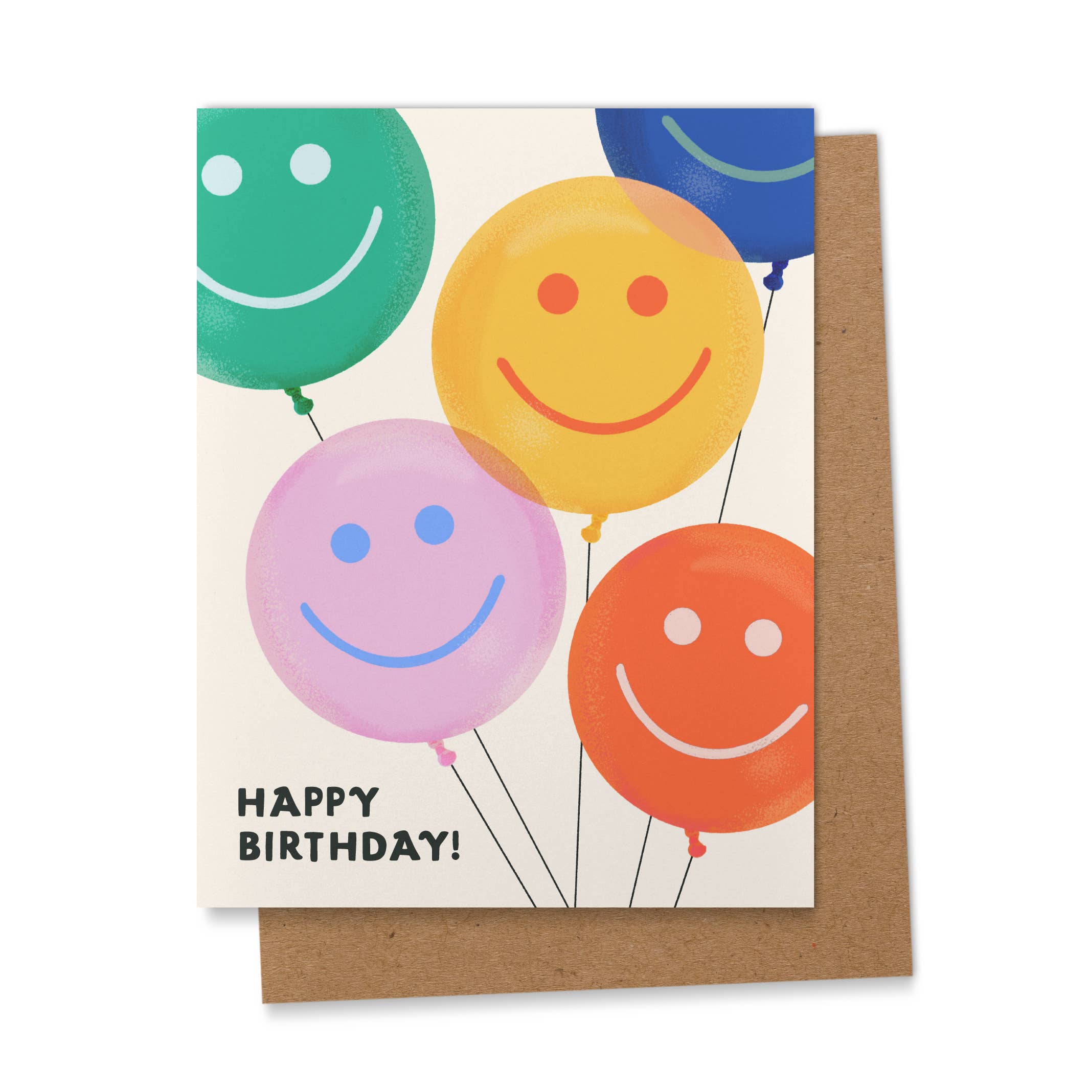 Smiley Balloons Birthday Card – Small Batch