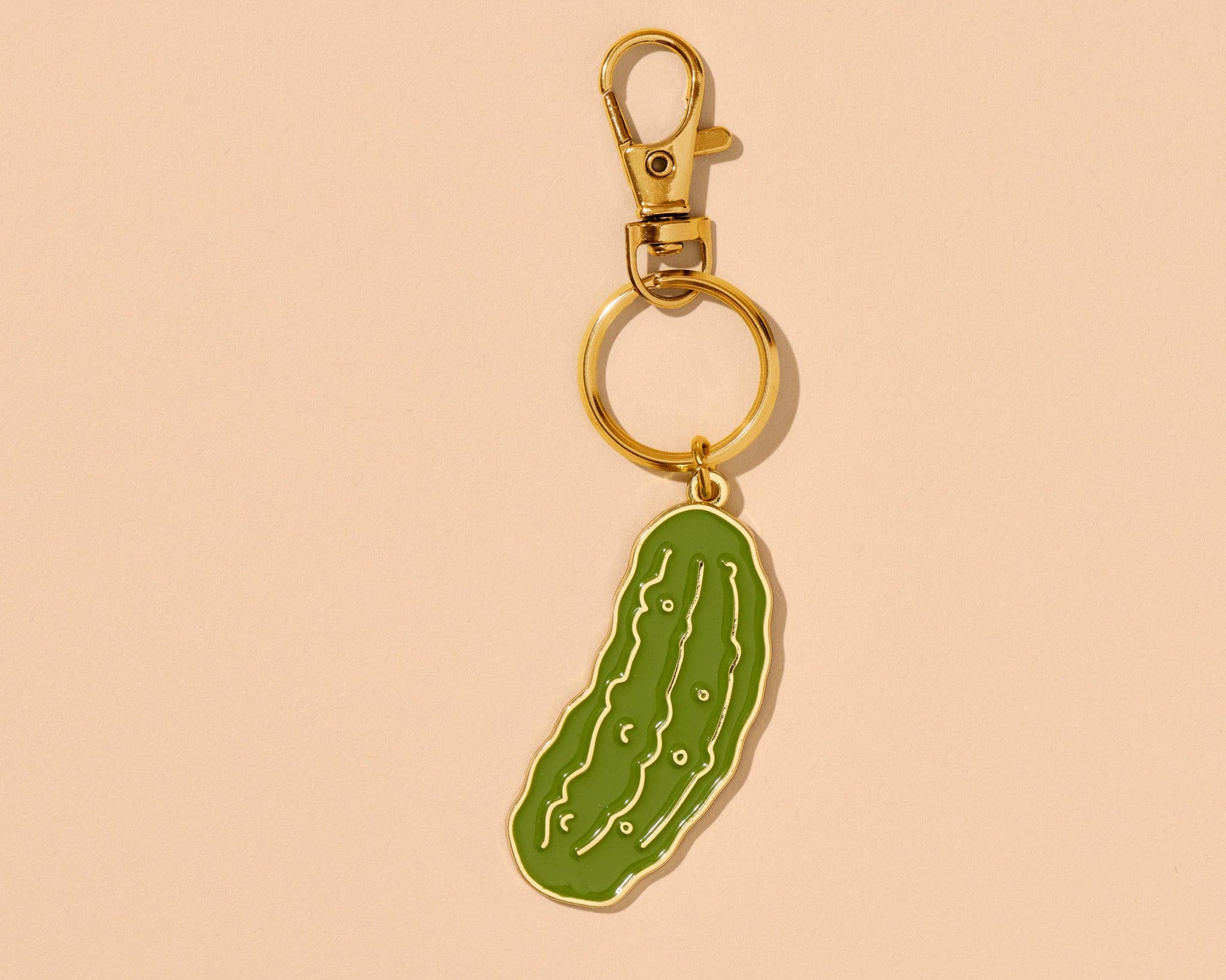Pickle Enamel Keychain & Bag Charm – Small Batch