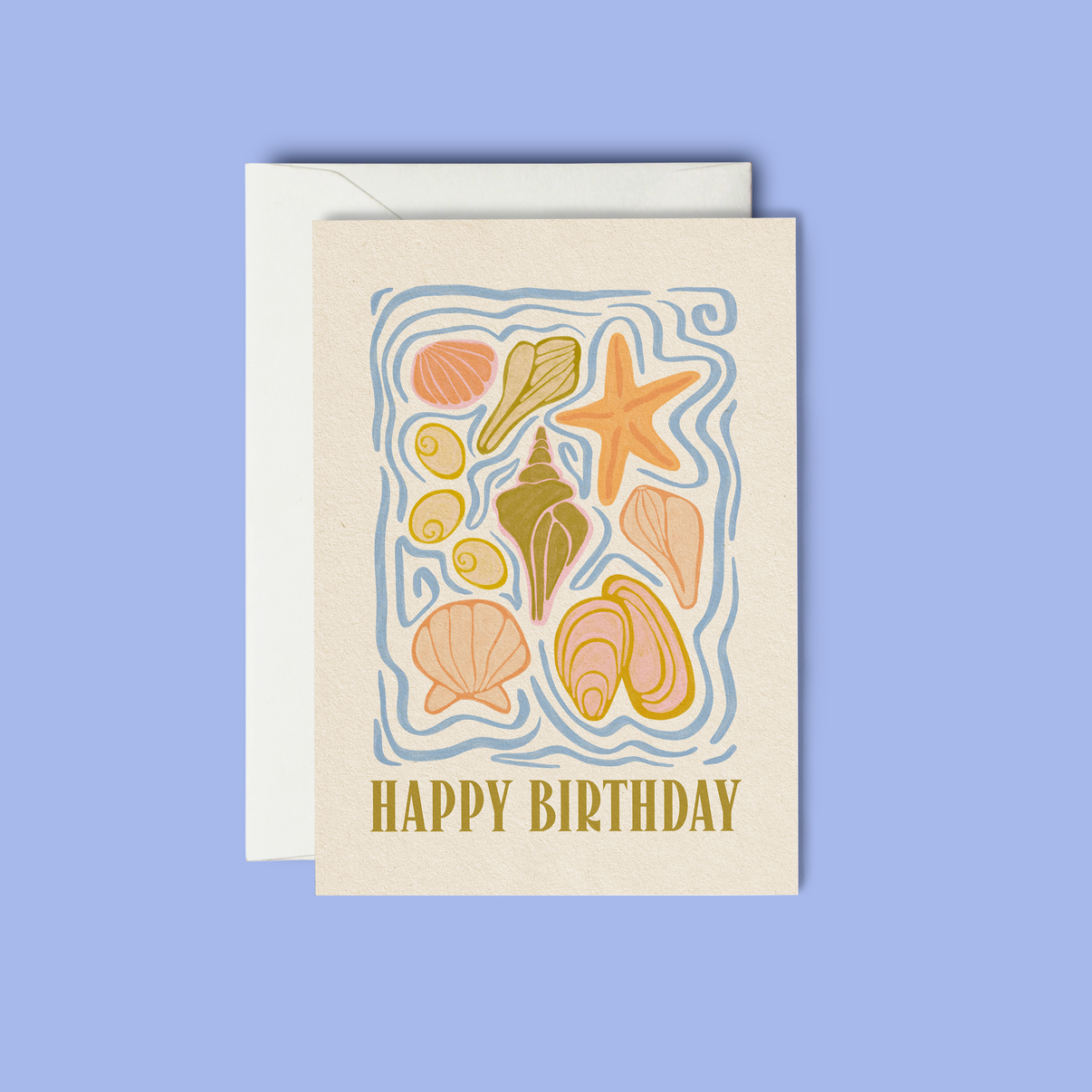 Seashell Birthday Card – Small Batch
