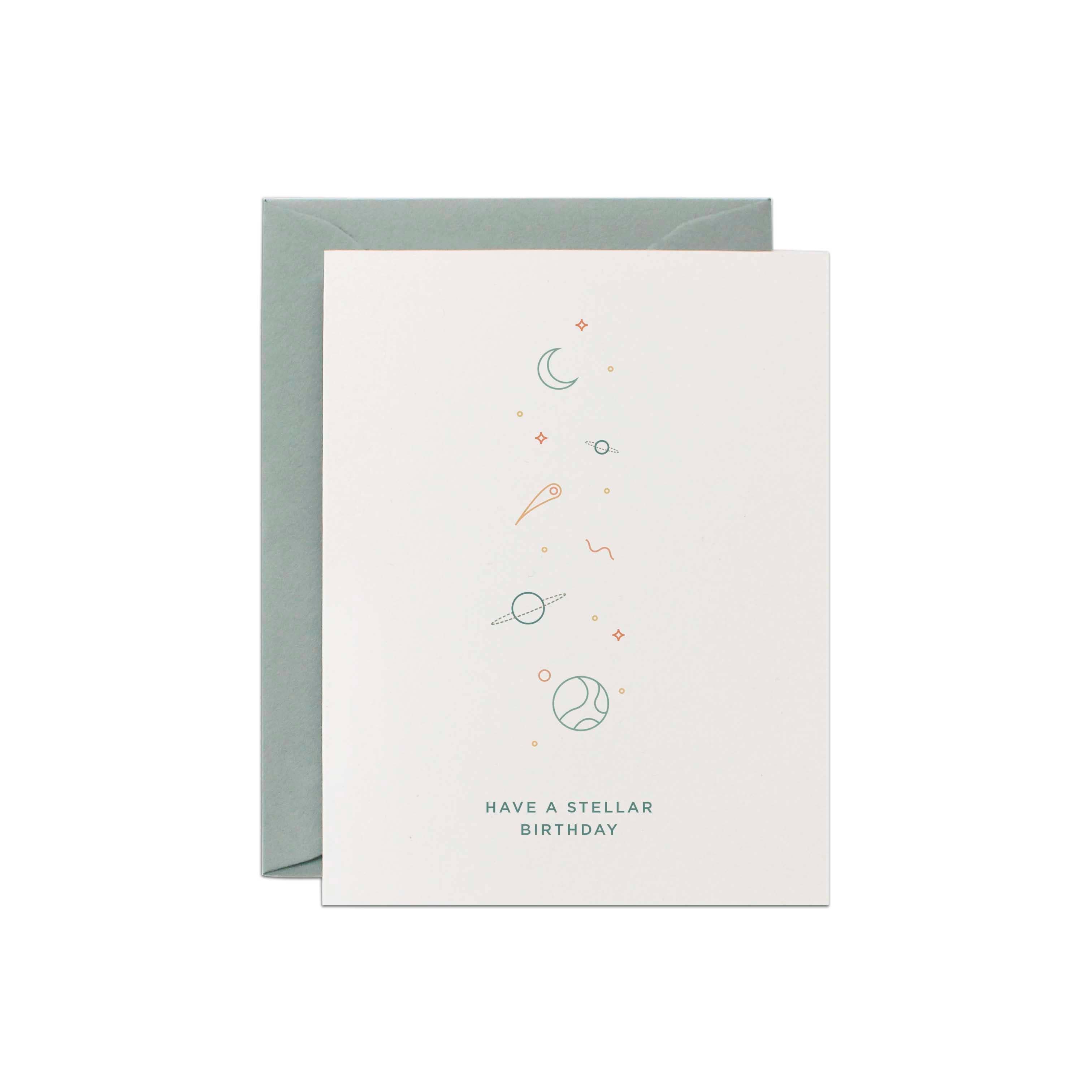 Stellar Space Birthday Card – Small Batch