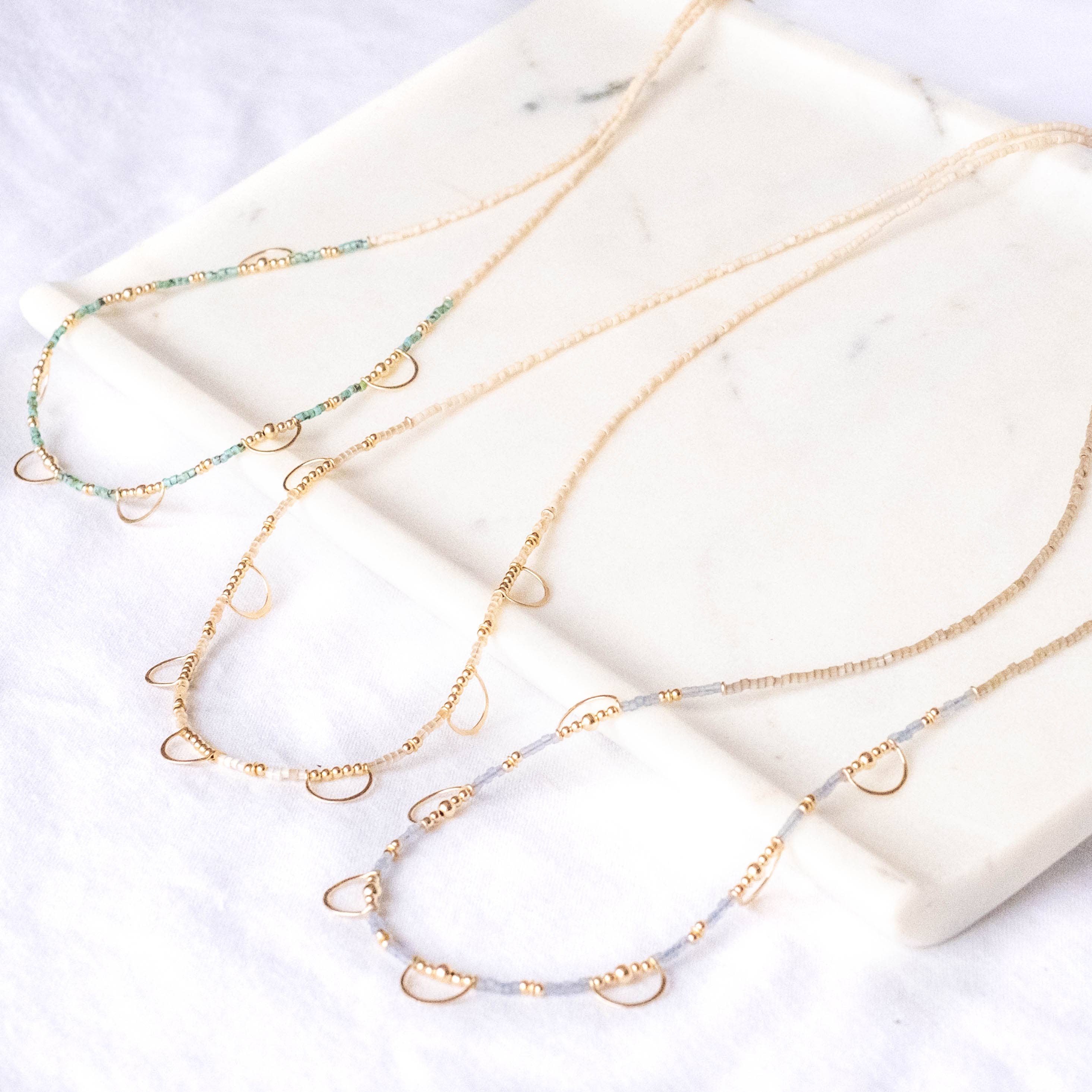 Dalsun Necklace: Ivory/Ivory – Small Batch