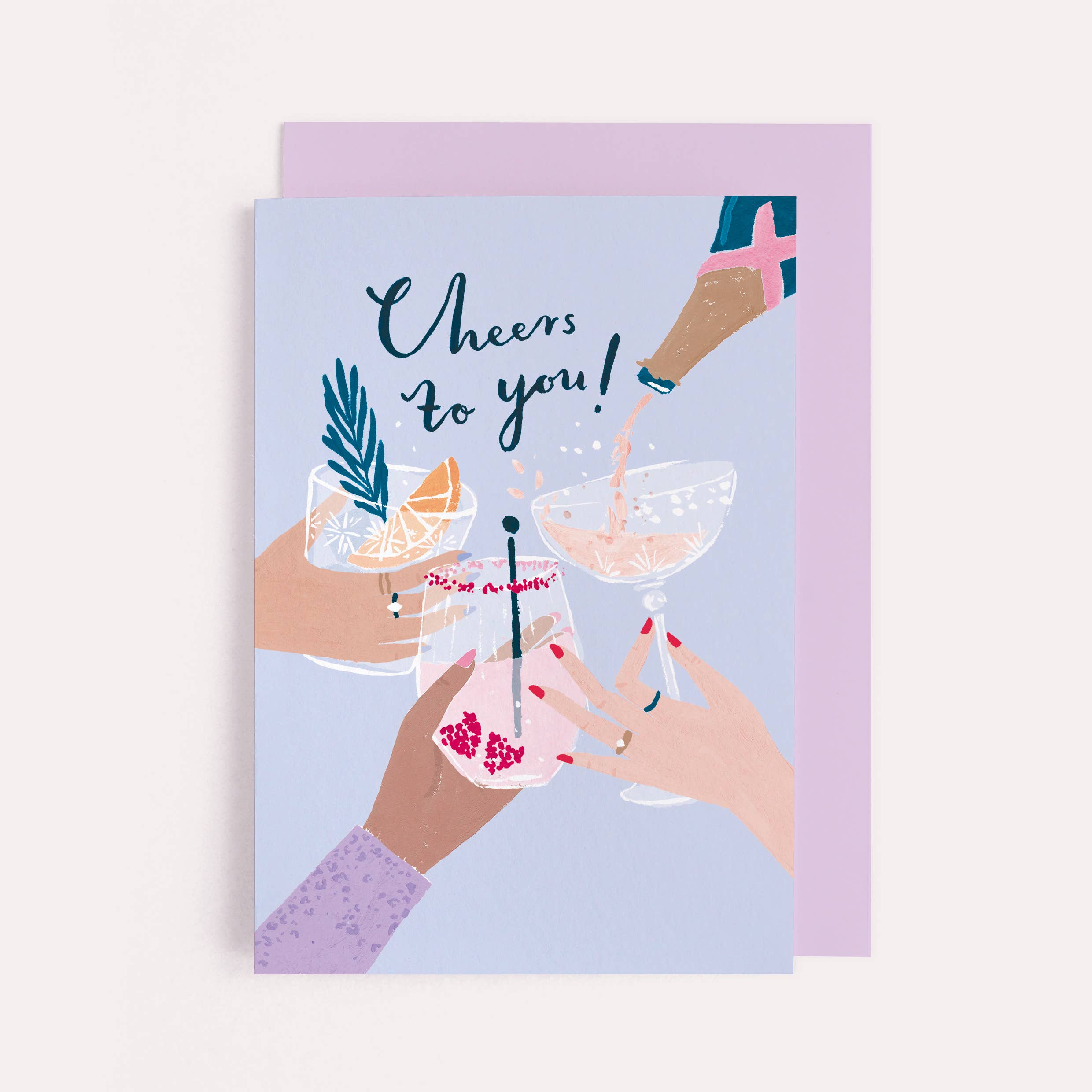 Cheers to You Card | Cocktail Birthday Cards | Congrats Card – Small Batch