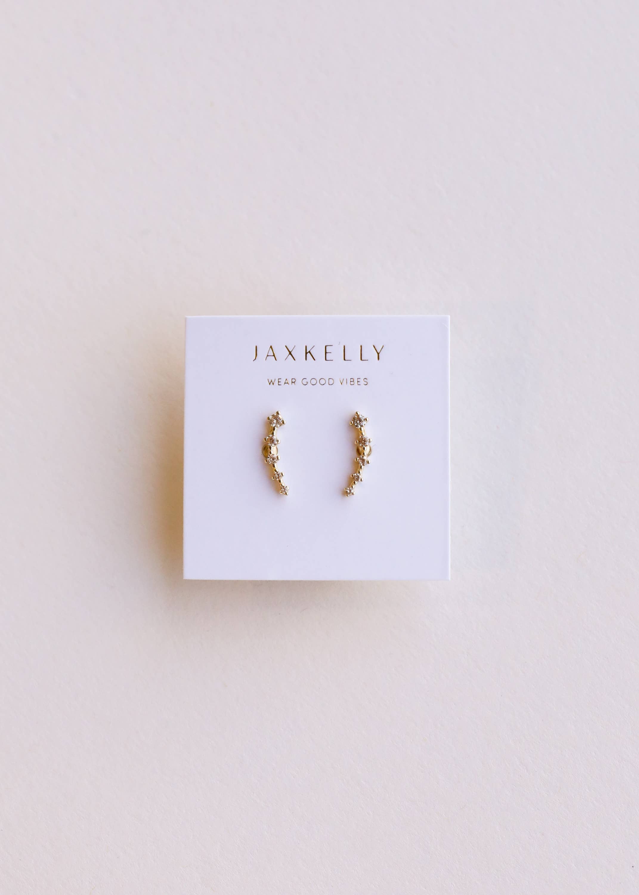 Crawler - Champagne CZ - Gold Earrings – Small Batch