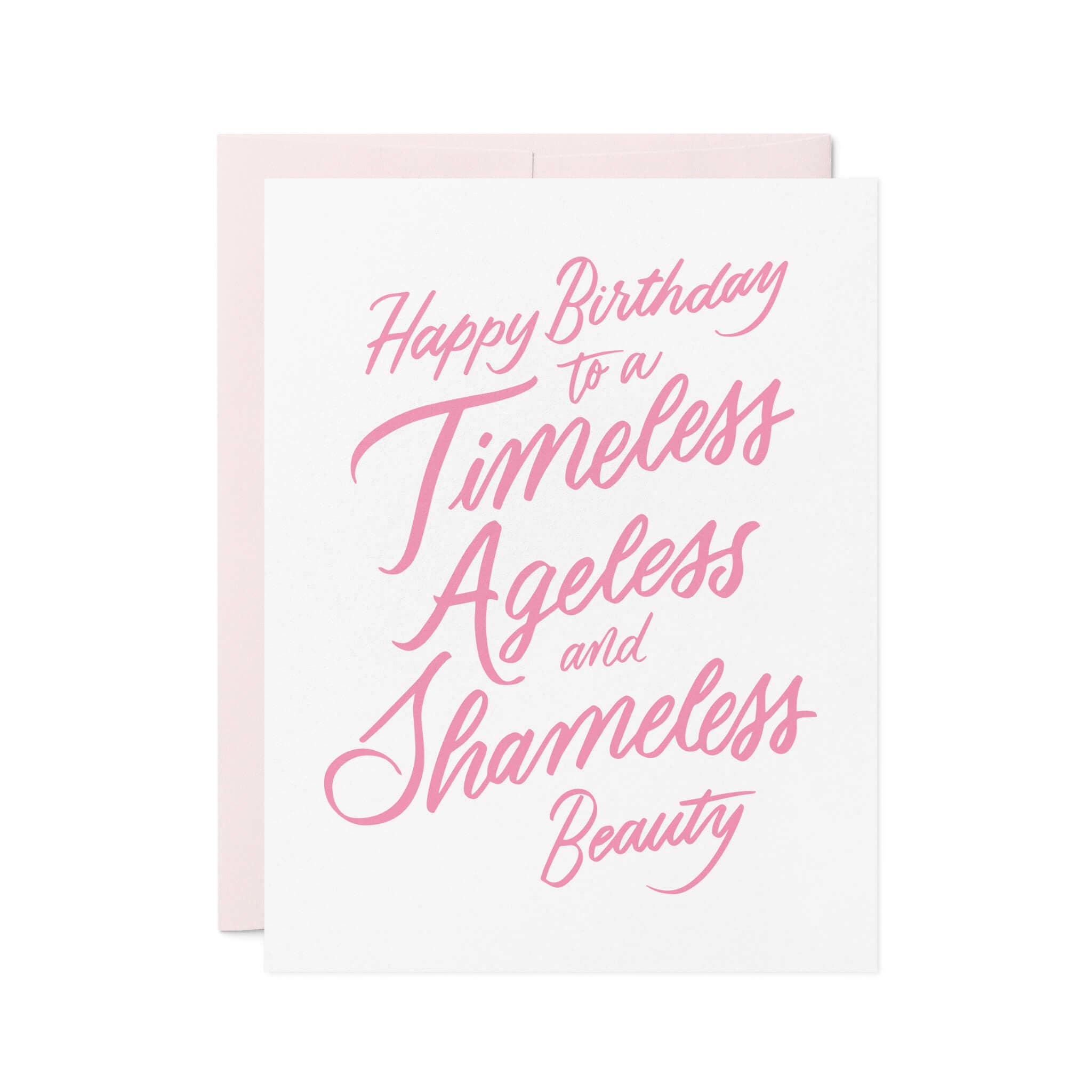 Shameless Letterpress Birthday Card – Small Batch