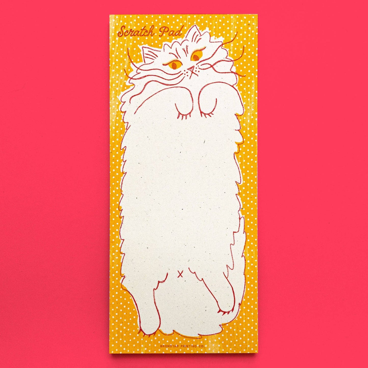 Scratch Pad Cat - Risograph Notepad – Small Batch