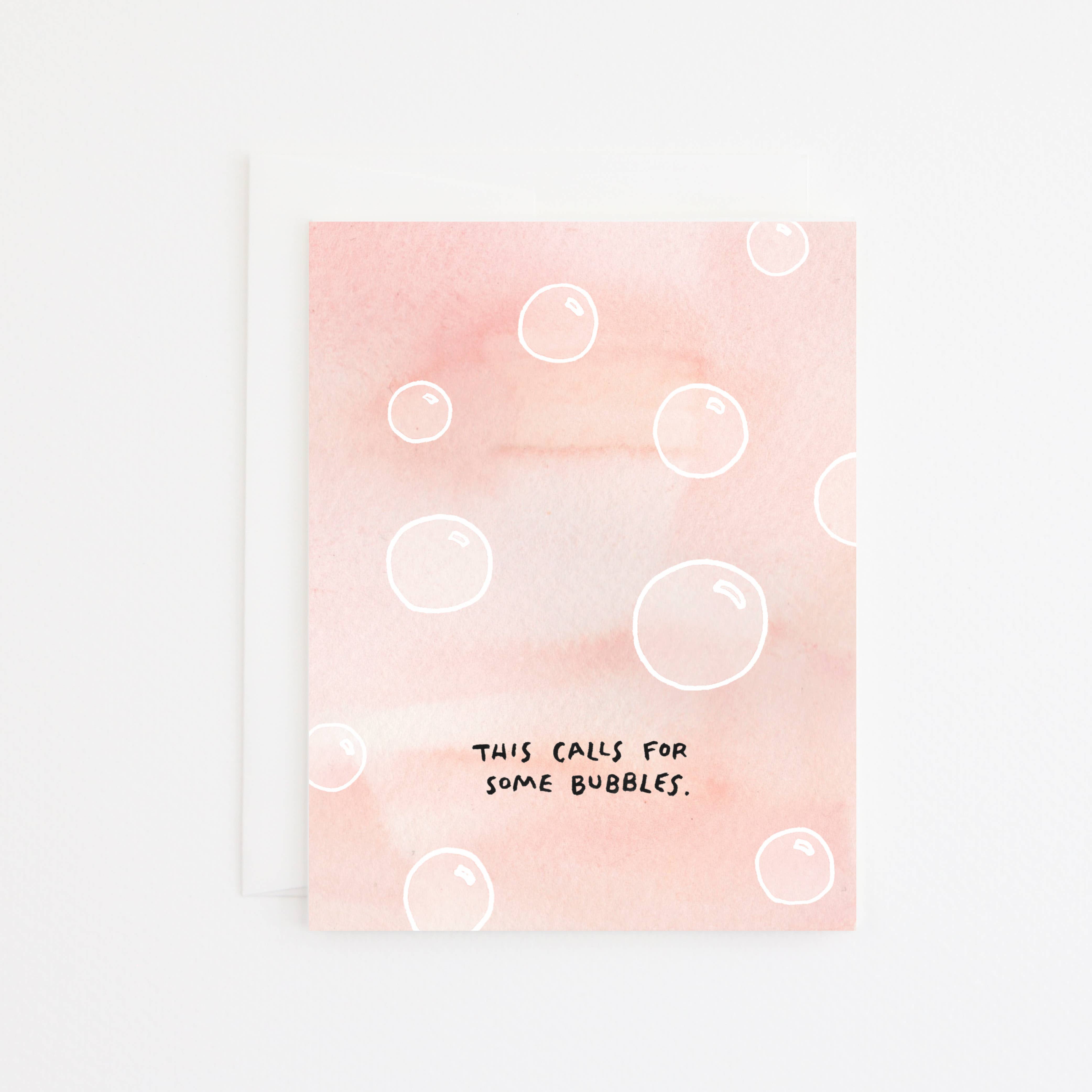 Bubbles Conragts Card – Small Batch