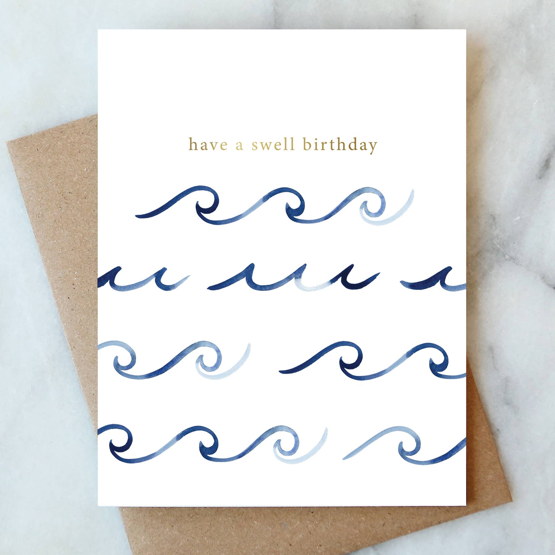 Waves Birthday Greeting Card | Birthday Card – Small Batch