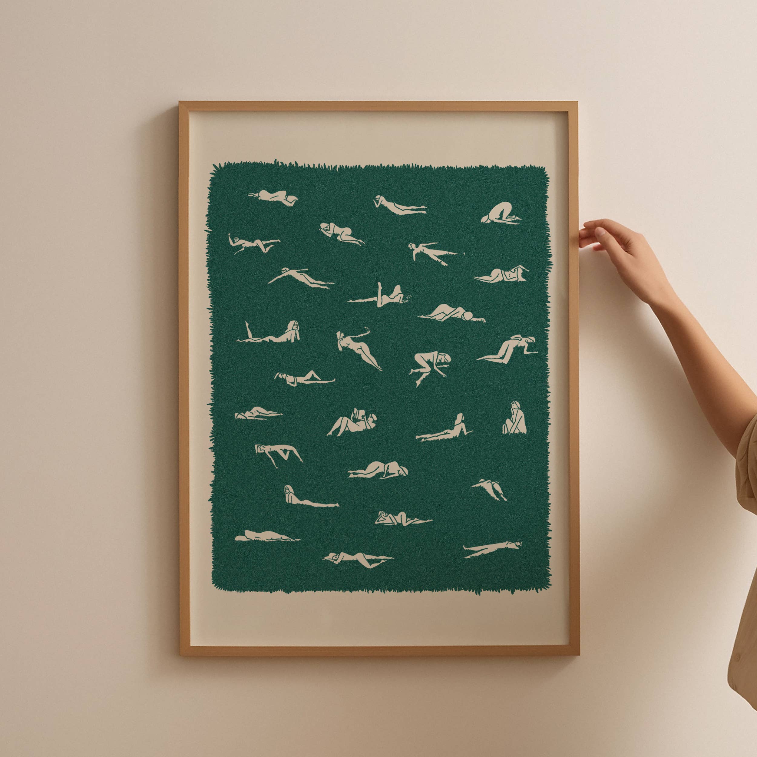 Ways To Lay In The Grass Art Print | Large – Small Batch