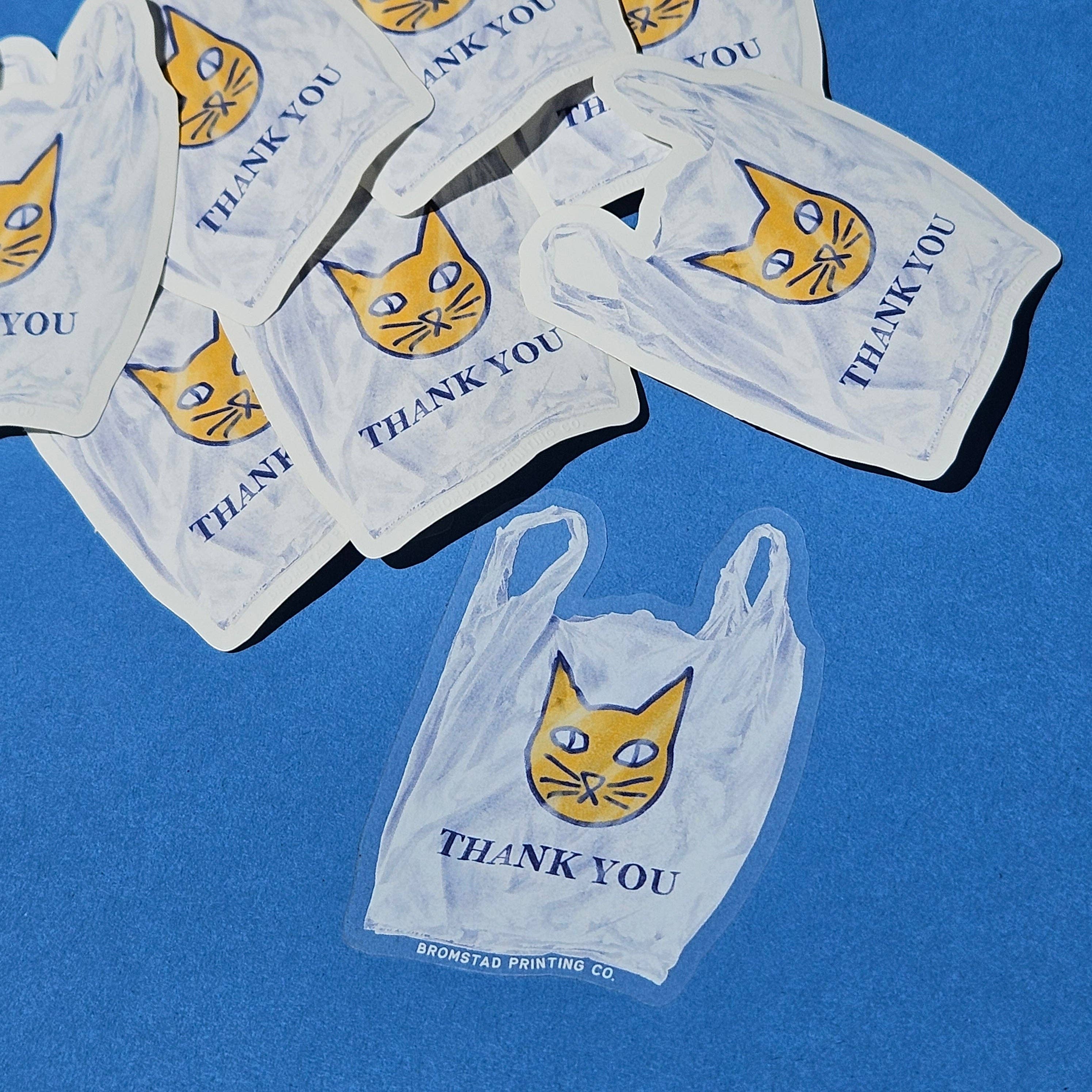 Convenience Store Bag Cat Sticker – Small Batch
